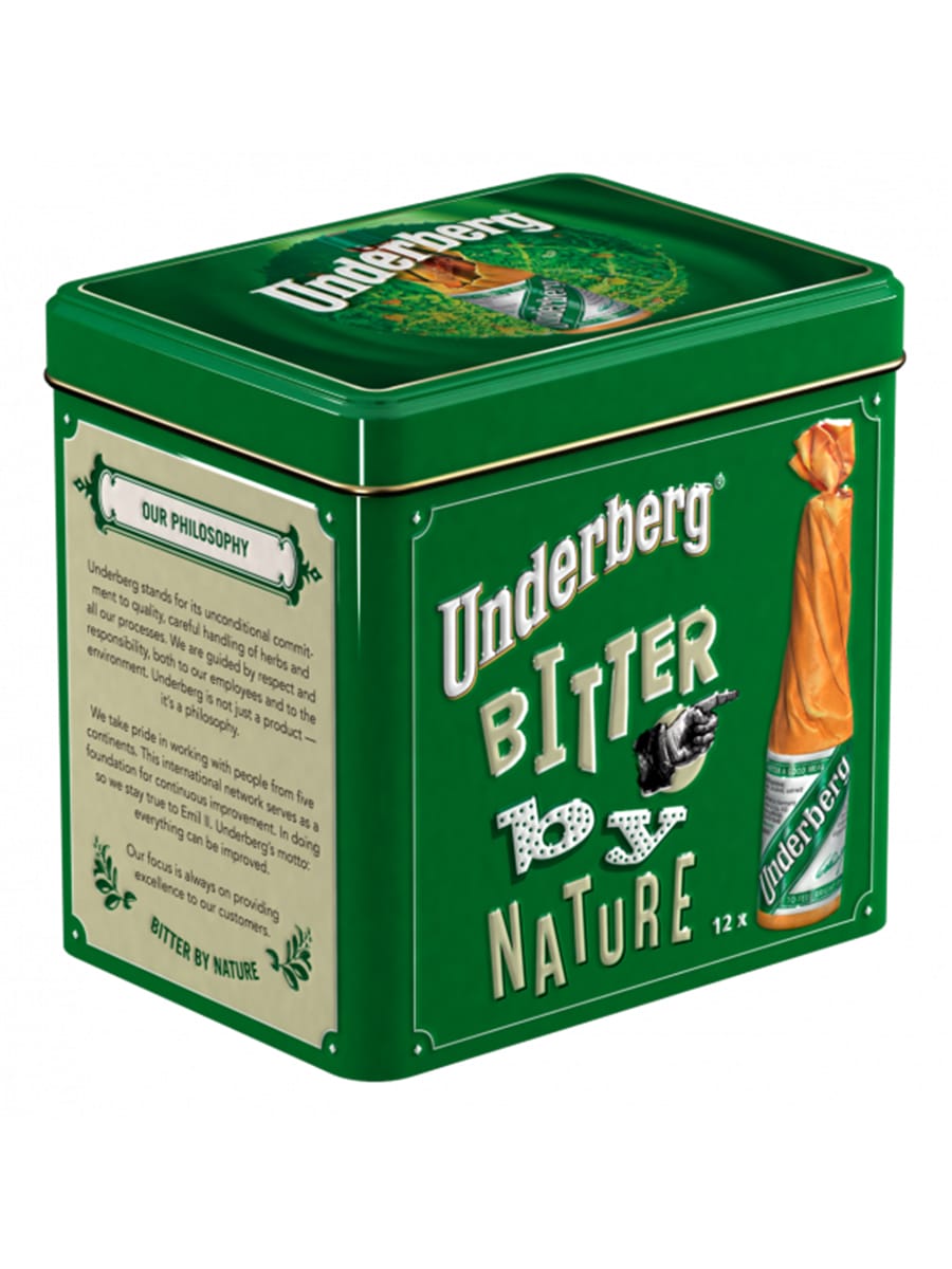 Underberg Bitter Metal Box 12x2 CL 44% - Rasch Vin & Spiritus