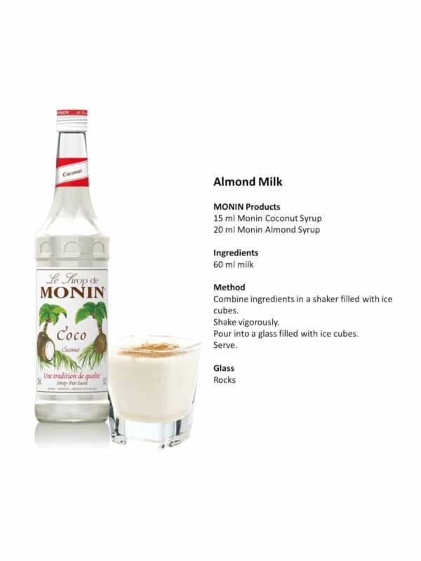 Monin Coconut Syrup (Saveur Noix de Coco) 70 cl. - Rasch Vin & Spiritus