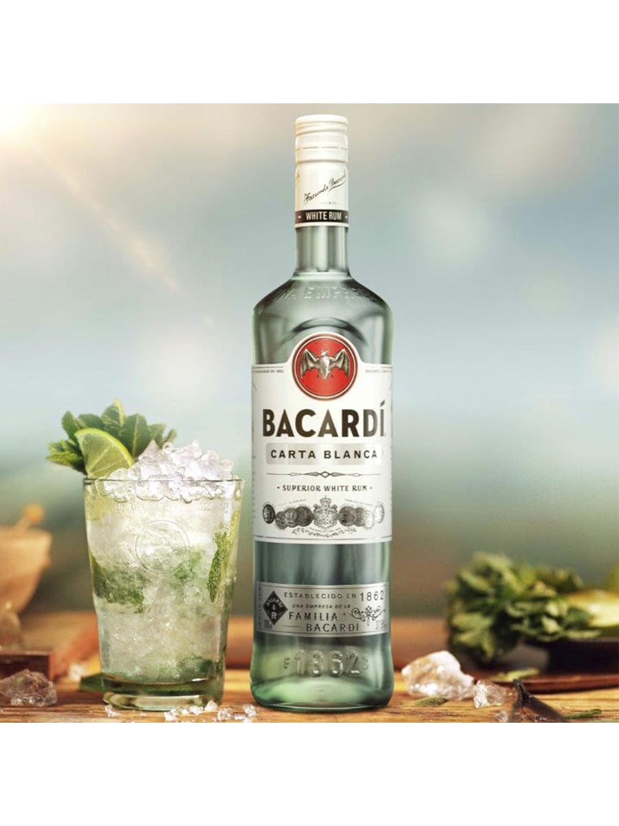 Bacardi Carta Blanca 100 CL 37,5% - Rasch Vin & Spiritus
