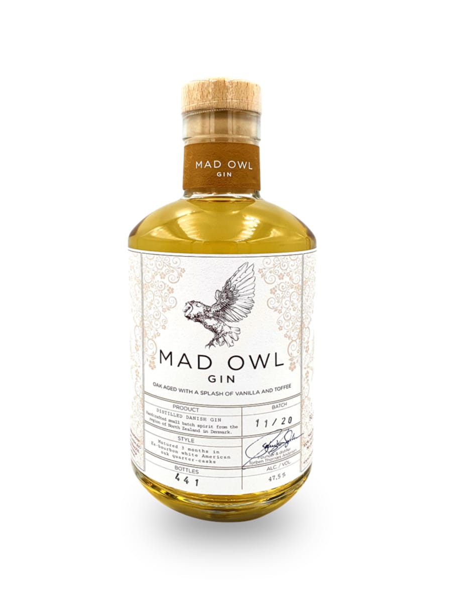Mad Owl Gin - Oak Aged (DK) 50 CL 47,5% - Rasch Vin & Spiritus