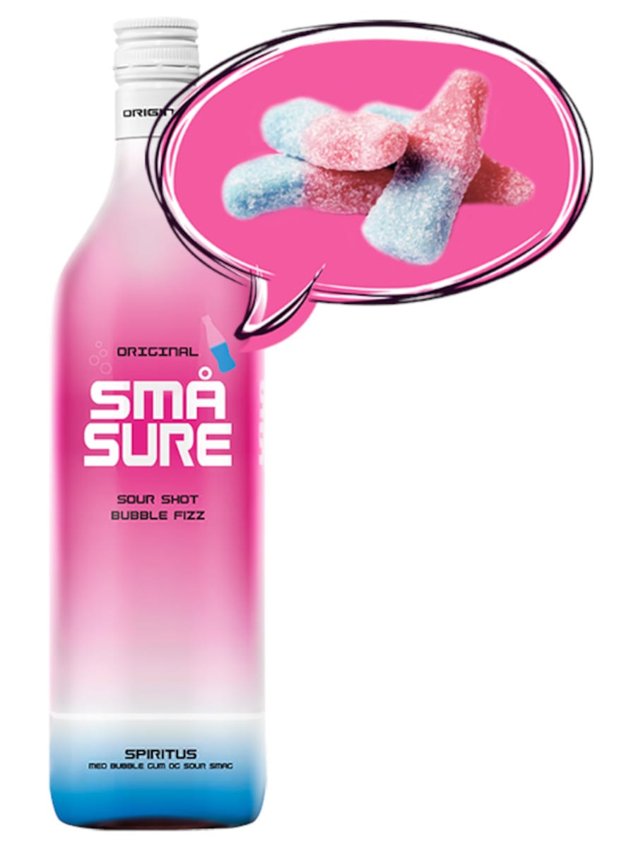 SMÅ SURE Sour Shot Bubble Fizz 100 CL 16,4% - Rasch Vin & Spiritus