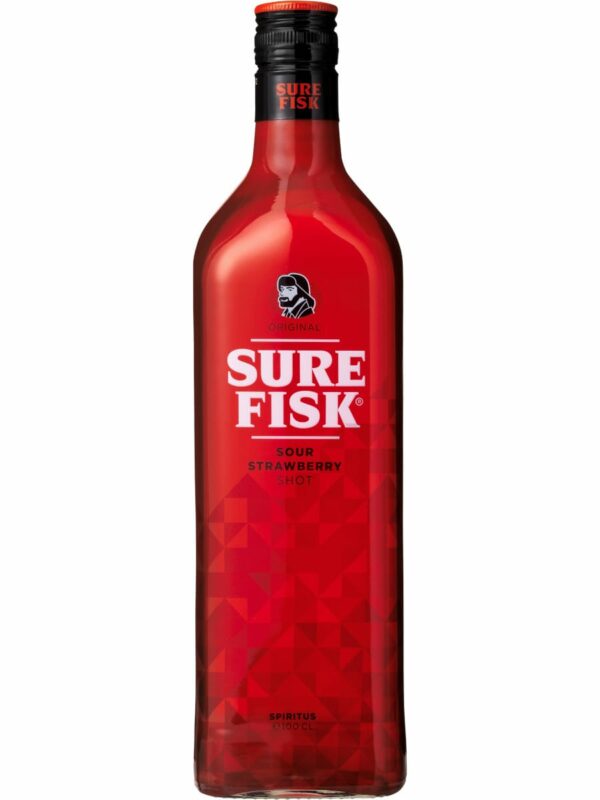 SURE FISK - Sour Strawberry Shot 100 cl. 15% - Rasch Vin & Spiritus