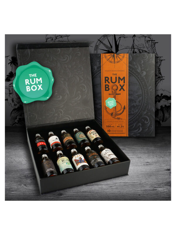 The Rum Box #1 Turquoise Edition 10x5 cl. 41,2% - Rasch Vin & Spiritus