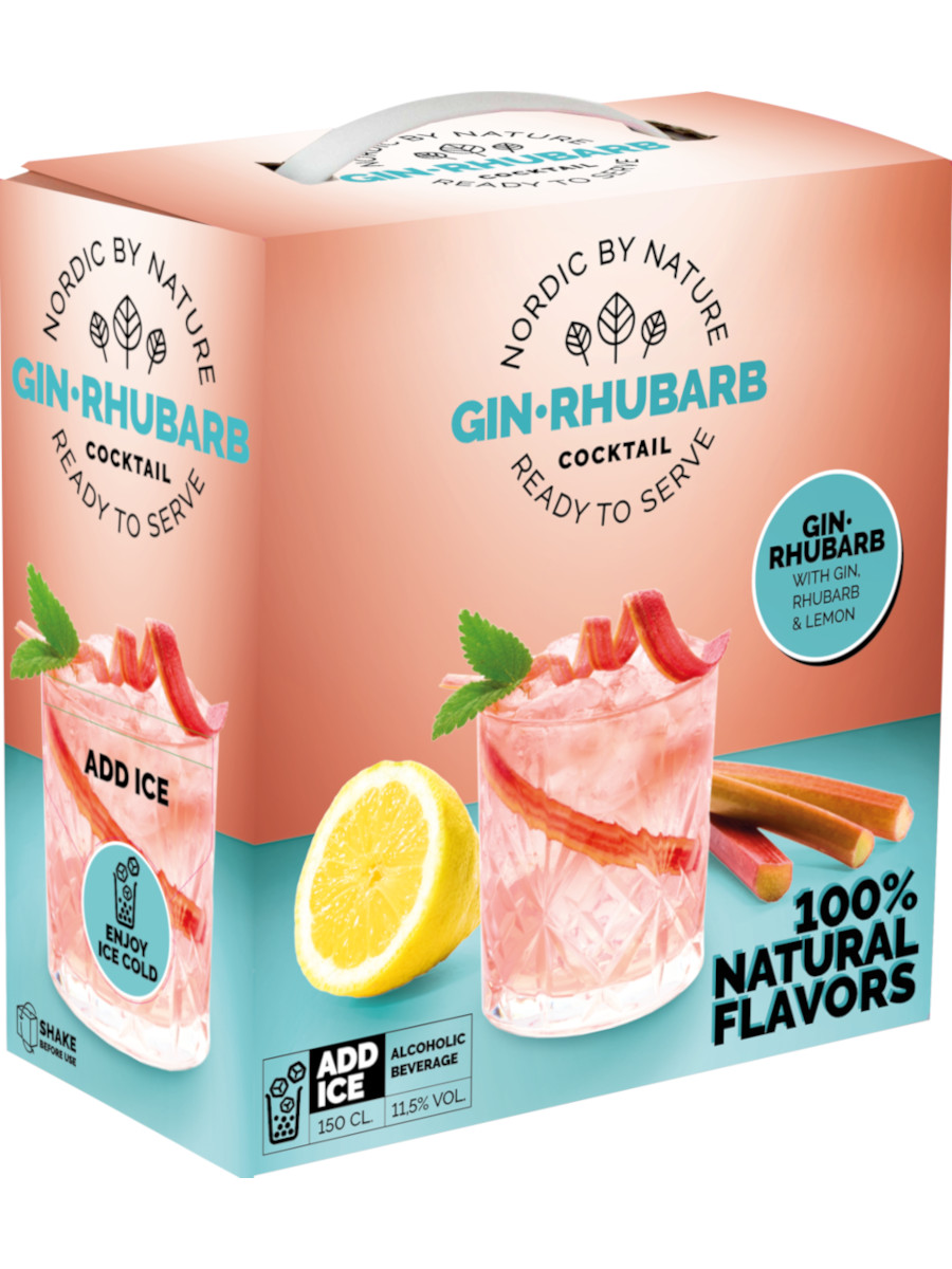 Nordic By Nature Gin-Rhubarb Cocktail BIB - Rasch Vin & Spiritus