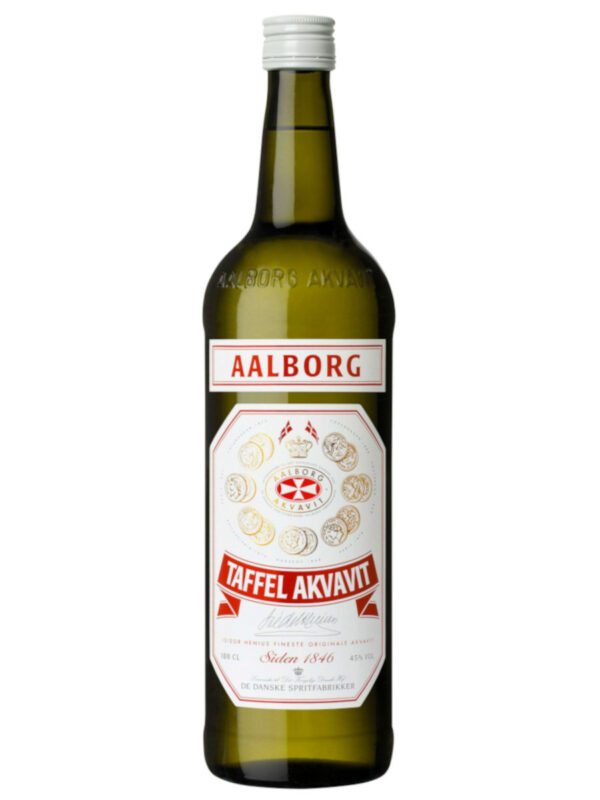 Aalborg Taffel Akvavit 100 cl. 45% - Rasch Vin & Spiritus
