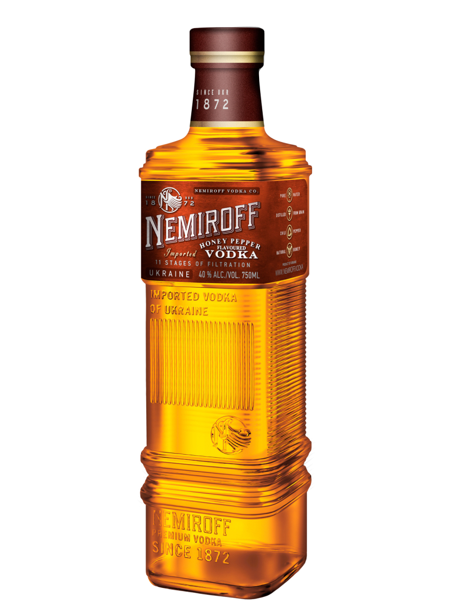 Nemiroff Vodka - De Luxe Honey & Peppar 100 CL 40% - Rasch Vin & Spiritus