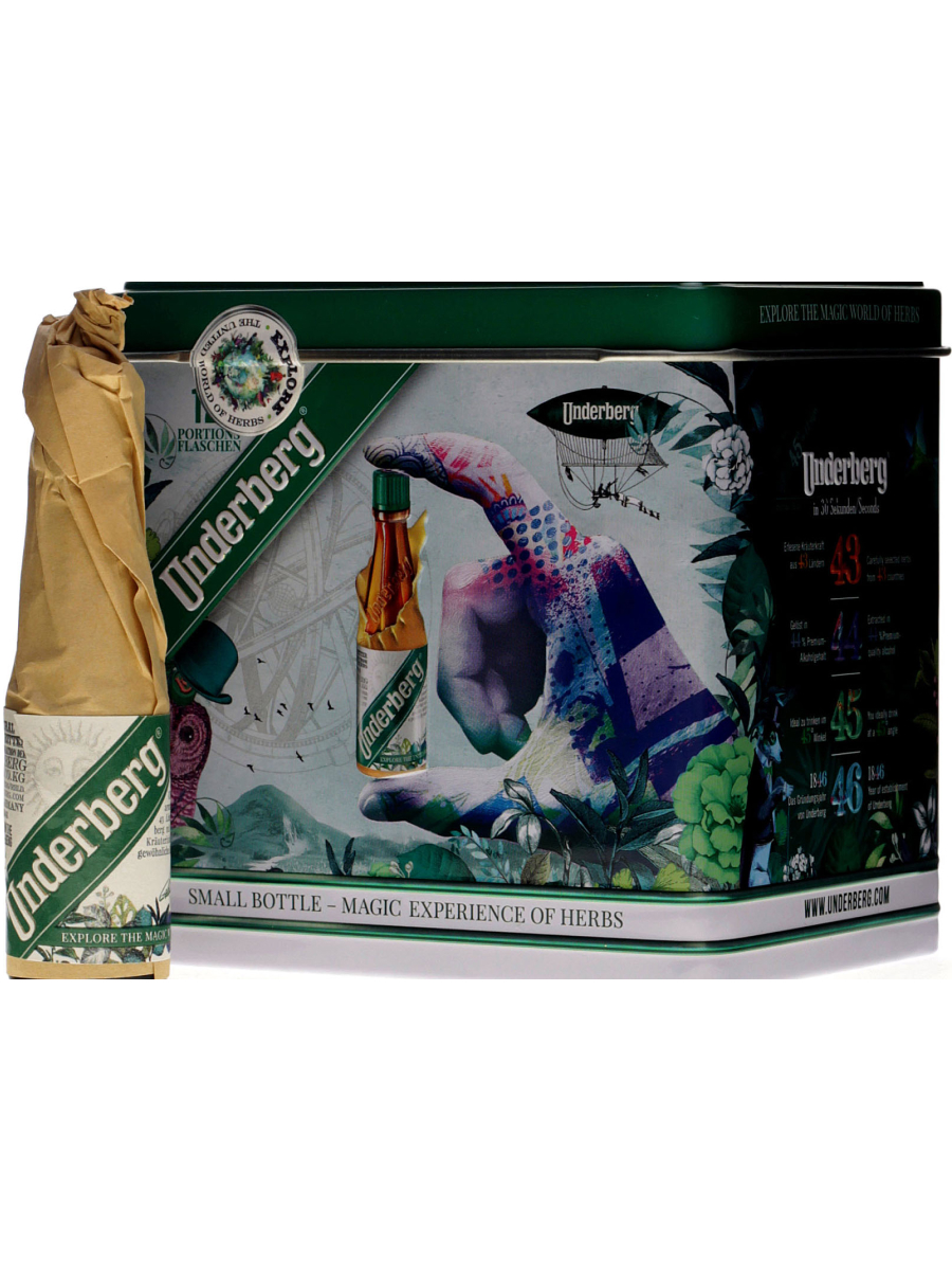 Underberg Bitter Metal Box 2024 12x2 cl. 44% - Rasch Vin & Spiritus